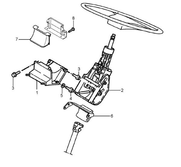 7420812322 upravljački stub za Renault Midlum kamiona