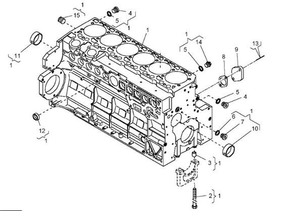 7423204945 blok cilindara za Renault Midlum kamiona