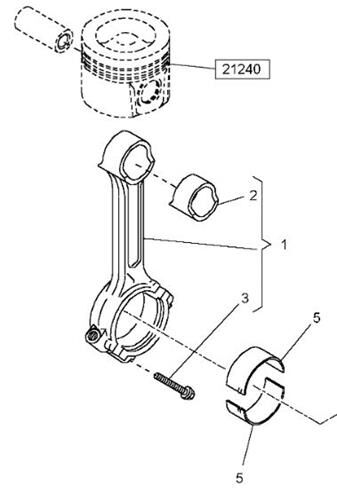 7420793636 klipnjača za Renault Midlum kamiona