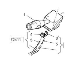 5010589561 prekidač pod volanom za Renault Premium kamiona