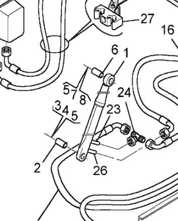 5010316793 hidraulični cilindar za Renault Premium kamiona
