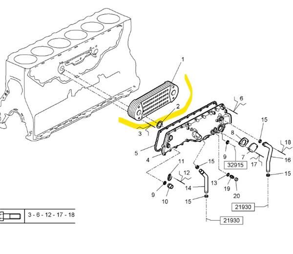 286007X kućište filtera za ulje za Renault Premium 2 kamiona