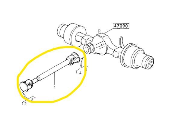 5010436186 kardansko vratilo za Renault Magnum kamiona