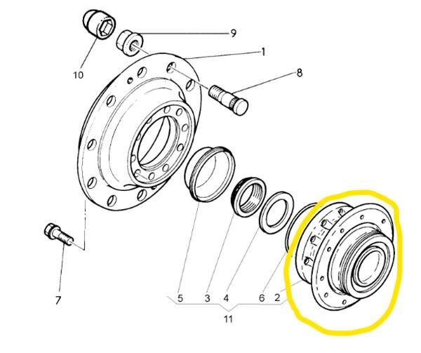 300003 glavčina za Renault Magnum kamiona