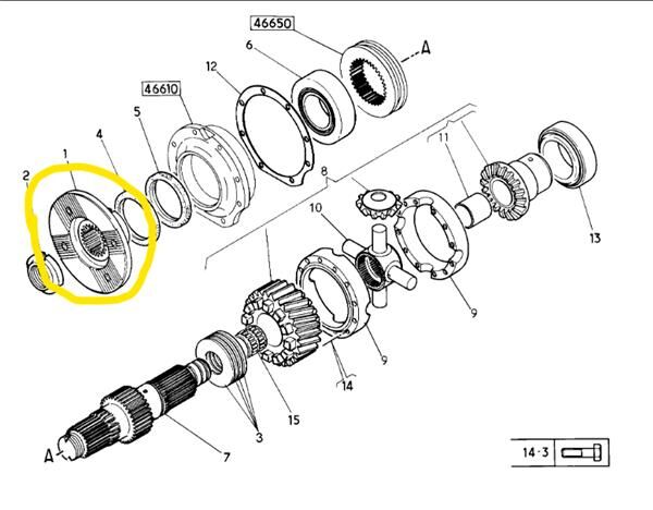 5000685869 diferencijal za Renault Magnum kamiona