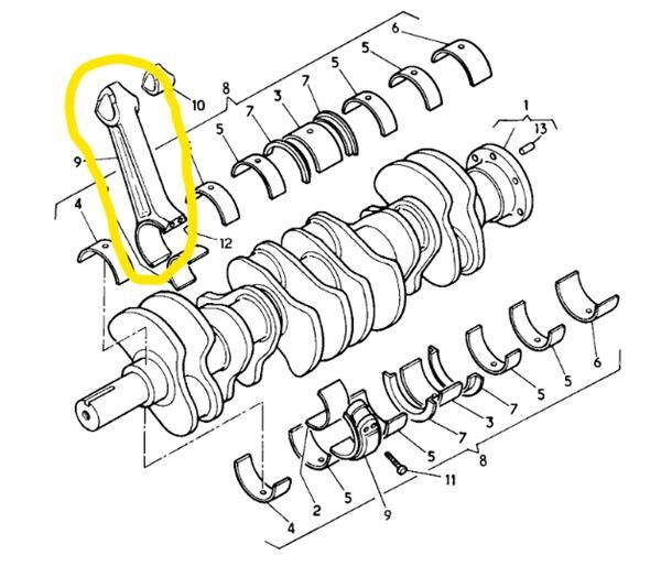 5010284499 klipnjača za Renault Magnum kamiona