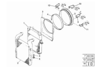 RE2041 radijator za hlađenje motora za Renault PREMIUM 420 kamiona