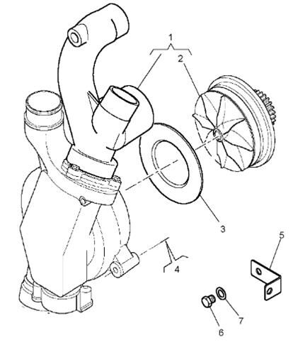 7422852970 pumpa za hlađenje motora za Renault PREMIUM 420 kamiona