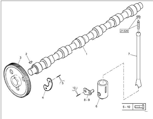 5010550876 bregasta osovina za Renault PREMIUM 420 kamiona