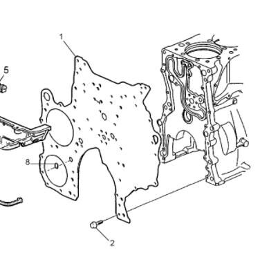 TAPA DISTRIBUCION 7421890385 drugi delovi motora za Renault PREMIUM DXI kamiona