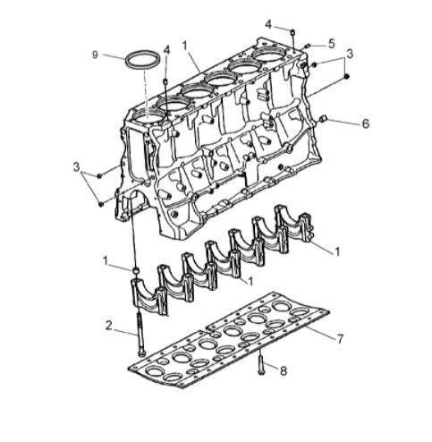 7421323058 blok cilindara za Renault PREMIUM DXI kamiona
