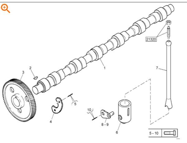 5010550876 bregasta osovina za Renault Premium kamiona