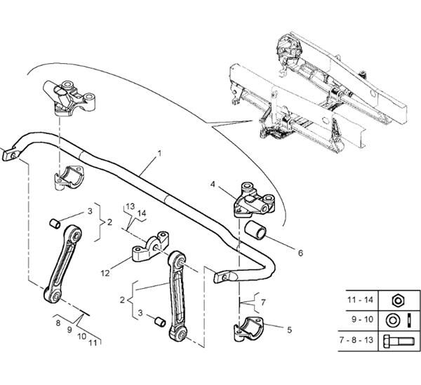 7421669389 stabilizaciona letva za Renault Premium 2 kamiona