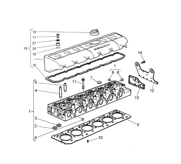 5010450861 glava cilindra za Renault Midlum kamiona