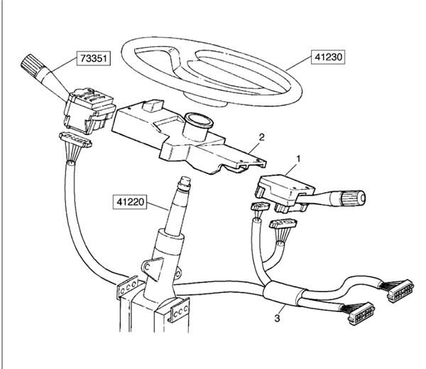 5010650017 prekidač pod volanom za Renault Midlum kamiona