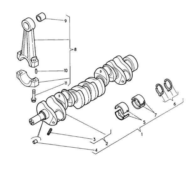 5600551686 kolenasto vratilo za Renault Midlum kamiona