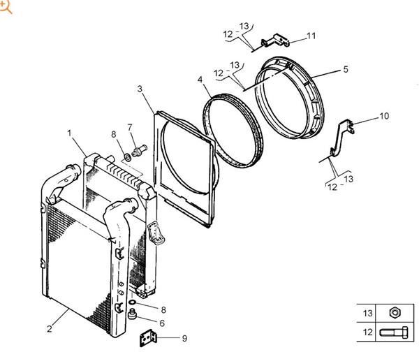 5010315636 radijator za hlađenje motora za Renault HD 250.18 Premium E2 kamiona