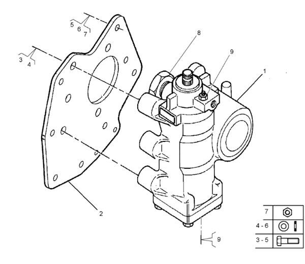 7422054900 hidraulički pojačivač za Renault Magnum kamiona