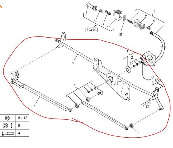 7484528482 nosač metlice brisača za Renault Premium kamiona
