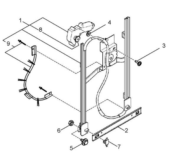107299 podizač stakla za Renault Premium kamiona
