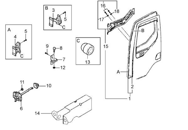 5600464824 vrata za Renault Premium kamiona