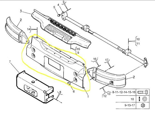 5010225412 branik za Renault Midlum kamiona