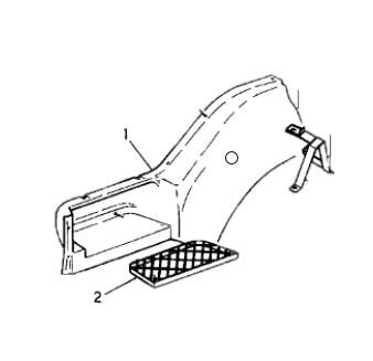 5010544029 bočna stepenica za Renault Premium kamiona