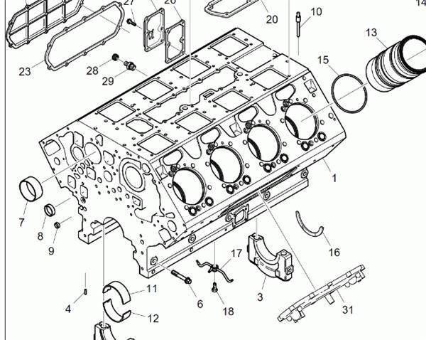 1759340 blok cilindara za Scania Serie P/G/R (L-Clase)(2004->) kamiona