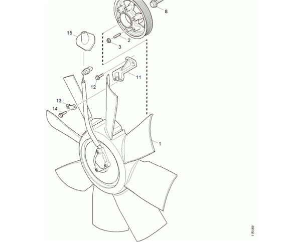 1766909 ventilator hladnjaka za Scania Serie 4 (P/R 164 L)(2001->) kamiona