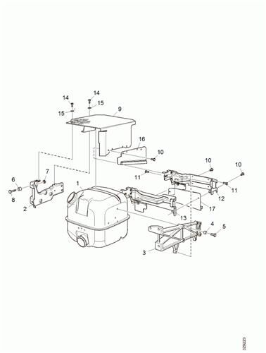 1497013 prigušivač za Scania Serie 4 (P/R 164 L)(2001->) kamiona