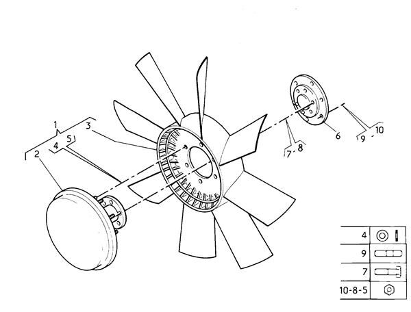 1766909 ventilator hladnjaka za Scania Serie 4 (P/R 164 L)(2001->) kamiona