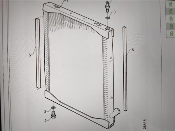 1764886 radijator za hlađenje motora za Scania Serie 4 (P/R 164 L)(2001->) kamiona