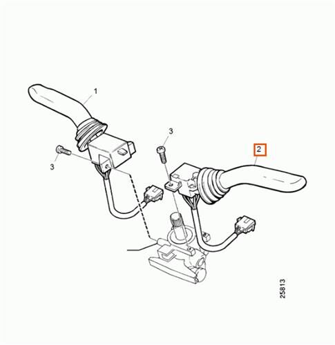 1424970 prekidač pod volanom za Scania Serie 4 (P/R 144 L)(1996->) kamiona