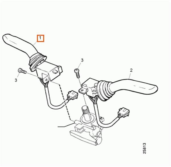 1402449 prekidač pod volanom za Scania Serie 4 (P/R 144 L)(1996->) kamiona