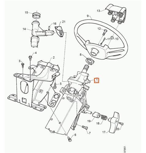 1427567 upravljački stub za Scania Serie 4 (P/R 144 L)(1996->) kamiona