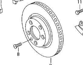 1J0615301D kočioni disk za Volkswagen Golf IV Variant (1J5)(1999->) automobila