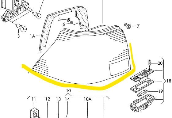 9EL151875021 hauba za Volkswagen Golf IV Variant (1J5)(1999->) automobila