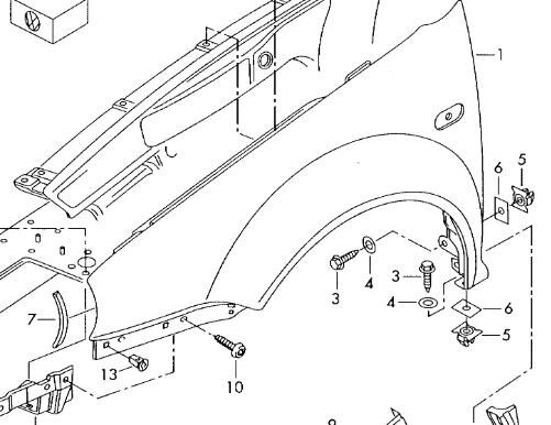 08315550 oblaganje za Volkswagen Golf IV Variant (1J5)(1999->) kamiona