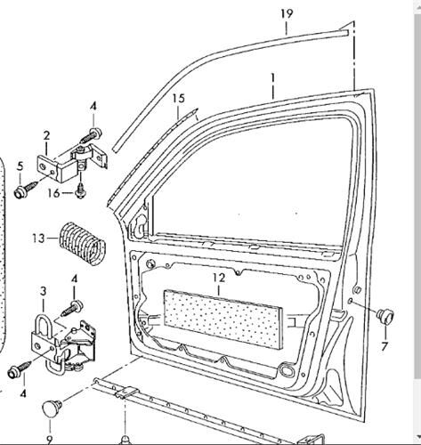 1J3831055H vrata za Volkswagen Golf IV Variant (1J5)(1999->) kamiona
