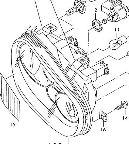 VG0344904 far za Volkswagen Golf IV Variant (1J5)(1999->) kamiona