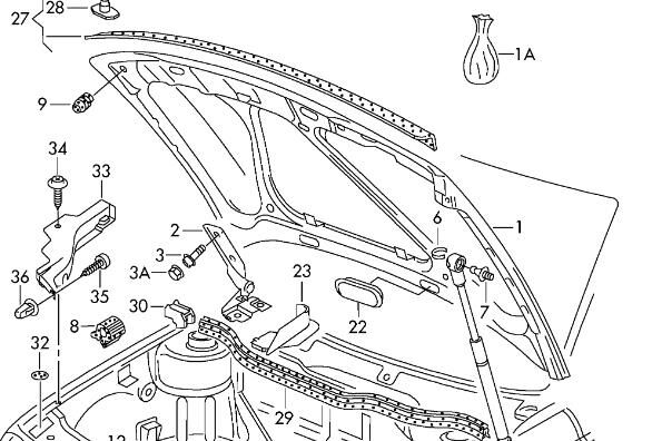 L00530 hauba za Volkswagen Golf IV Variant (1J5)(1999->) kamiona