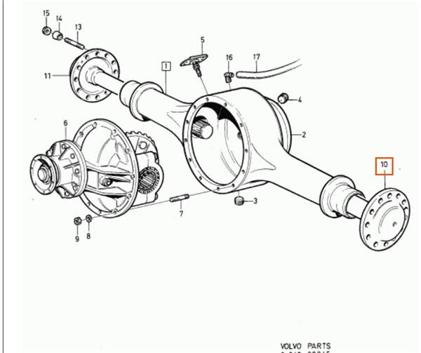 1673055 kardansko vratilo za Volvo FL 7 kamiona