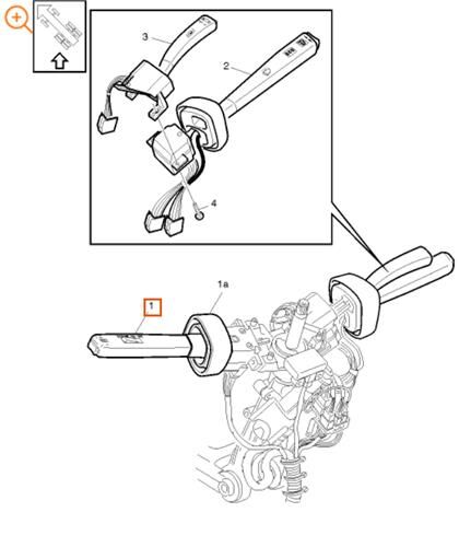 3944025 prekidač pod volanom za Volvo FH 12 2002 -> kamiona