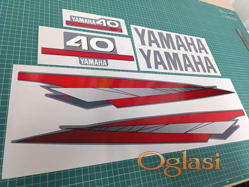 Yamaha 40 - nalepnice za pentu