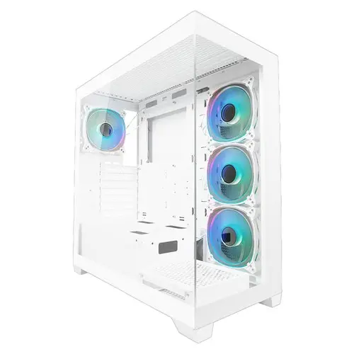 LC-Power Kučište 715W-ON, 4 x120mm ARGB, 1xUSB-C, Beli