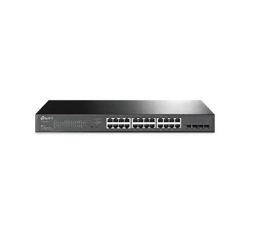 TP-Link Switch TL-SG2428P Gigabit, 28x RJ-45, 1Gbps, Smart, 24x POE+, 4xSFP, Rackmount, Metalno kućište, Crni