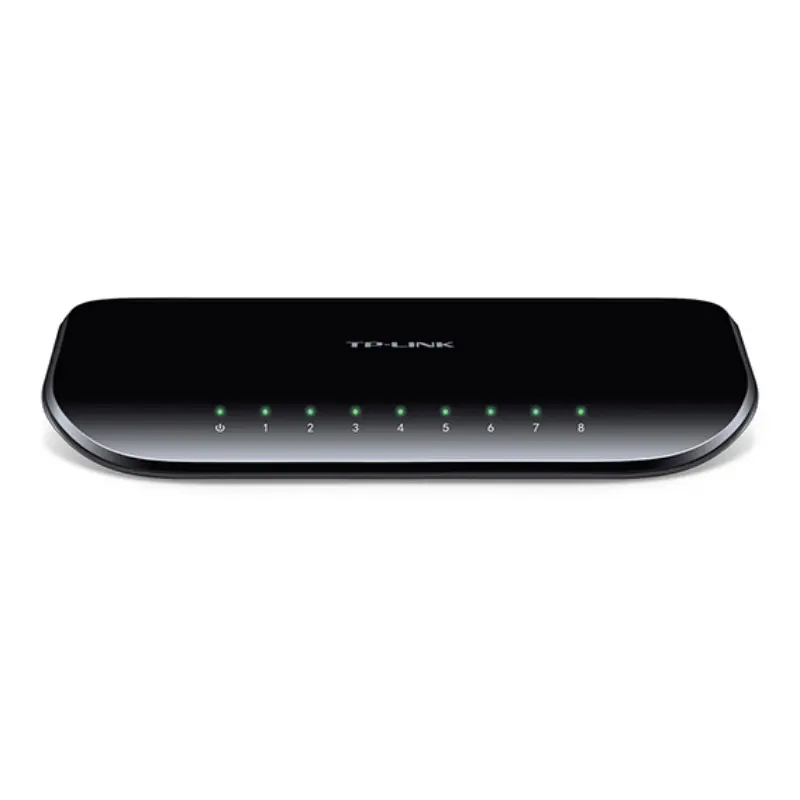 TP-Link Switch 8-Port, 10/100/1000 Mbps, TL-SG1008D, Crni