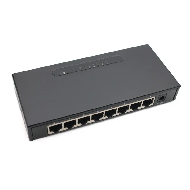Switch 8-Port, 10/100/1000 Mbps, Sivi
