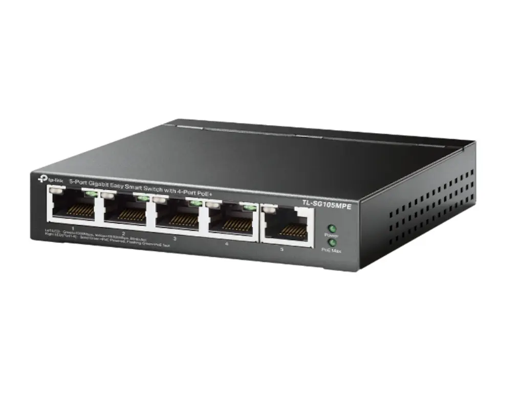 TP-Link Switch TL-SG105MPE, 10, 100, 1000Mbps, Desktop, Metalno kućište, Crni