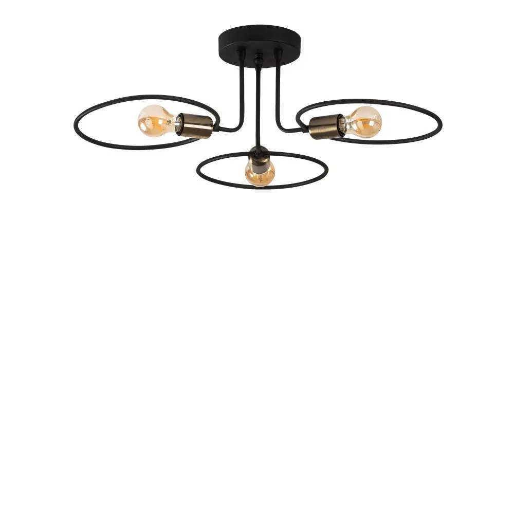 Opviq Luster Circle 1341, Metalni, Crni